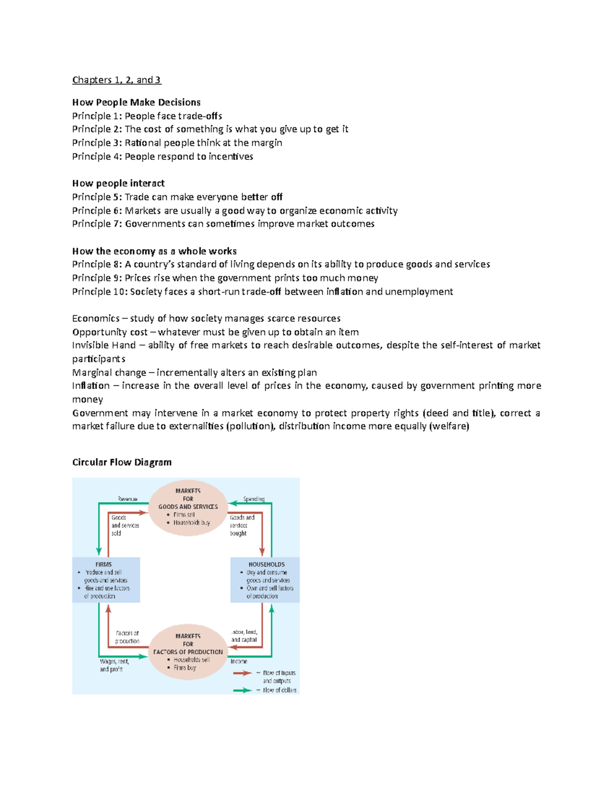 Essentials of Economics_8th Edition_Units 1 -5 Summaries - Chapters 1 ...