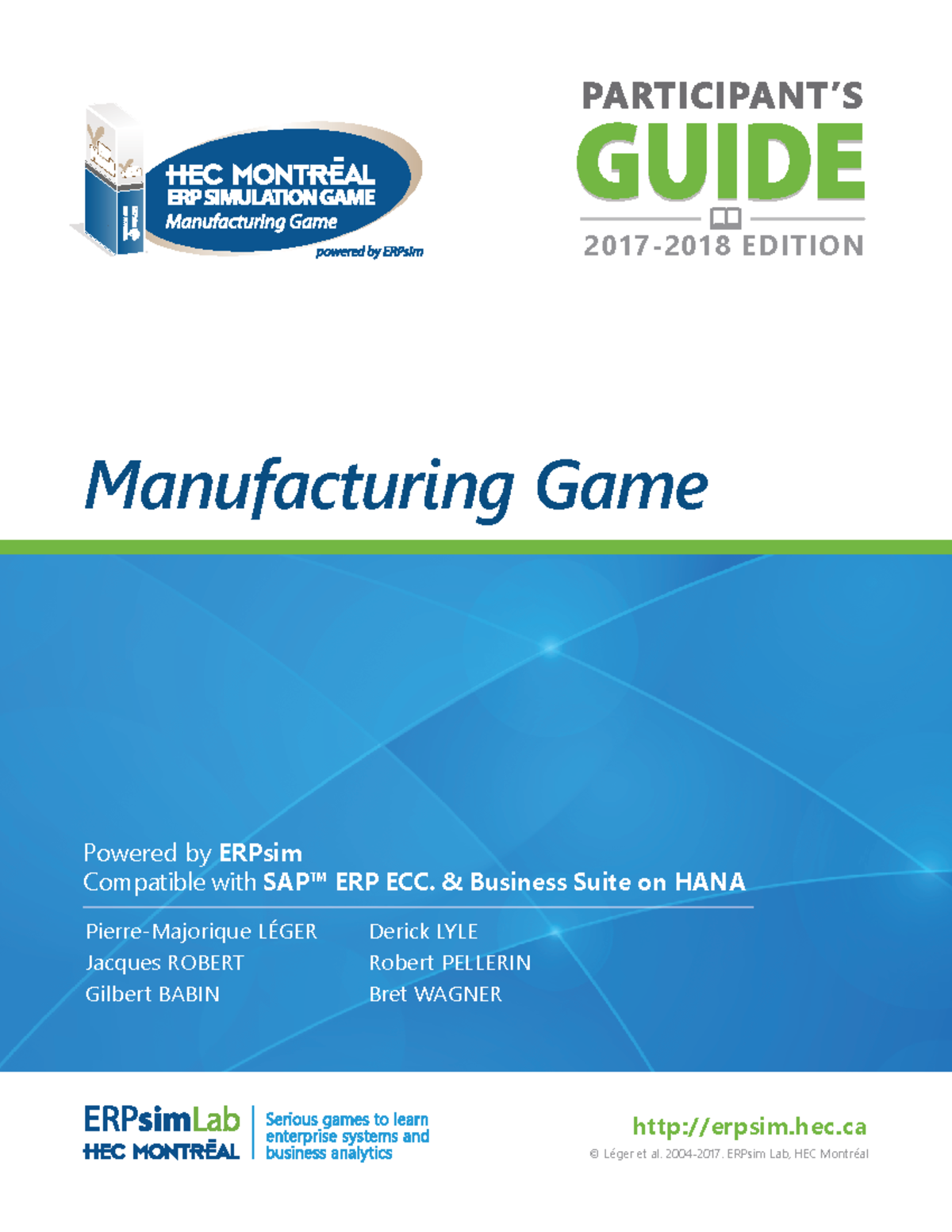 2017-2018 Manufacturing Participants Guide - Manufacturing Game erpsim ...