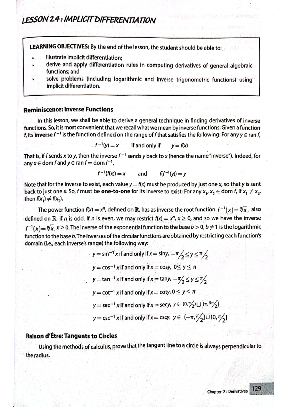 Implicit Differentiation - Civil Engineering - Studocu