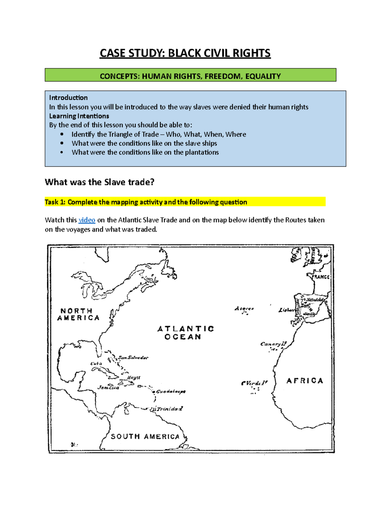 Lesson 1 history of black civil rights - HSTY1001 - USyd - Studocu