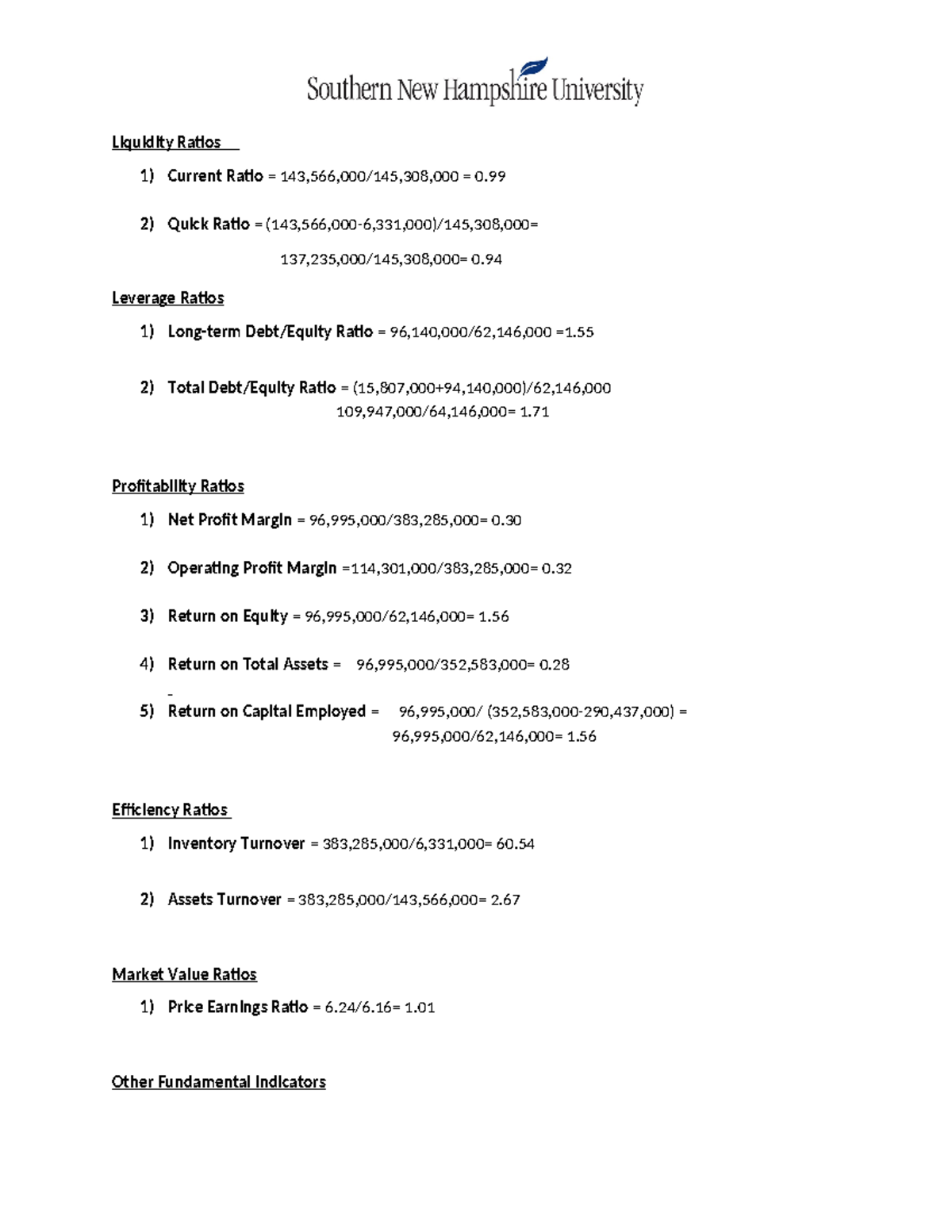 Liquidity Ratios - notes - Liquidity Ratios 1) Current Ratio ...