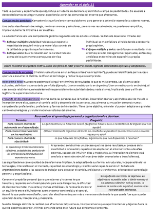 Aprendiendo EN EL Siglo 21 - Resumen Modulo 3 Y 4 - Siglo XXI ...