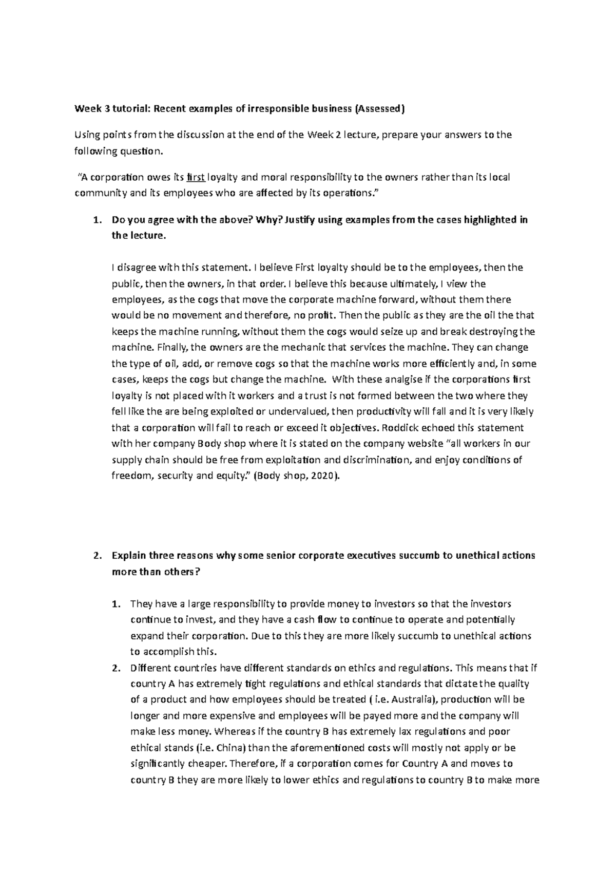 Week 3 Tutorial Submission - Week 3 tutorial: Recent examples of ...