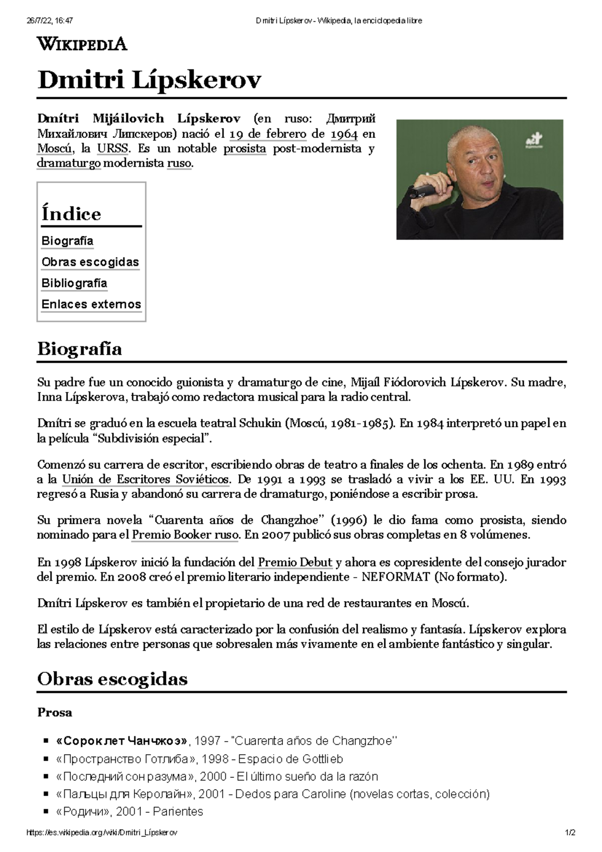 Dmitri Lípskerov - Wikipedia, la enciclopedia libre - wikipedia/wiki/Dmitri_Lípskerov 1/ Dmitri ...