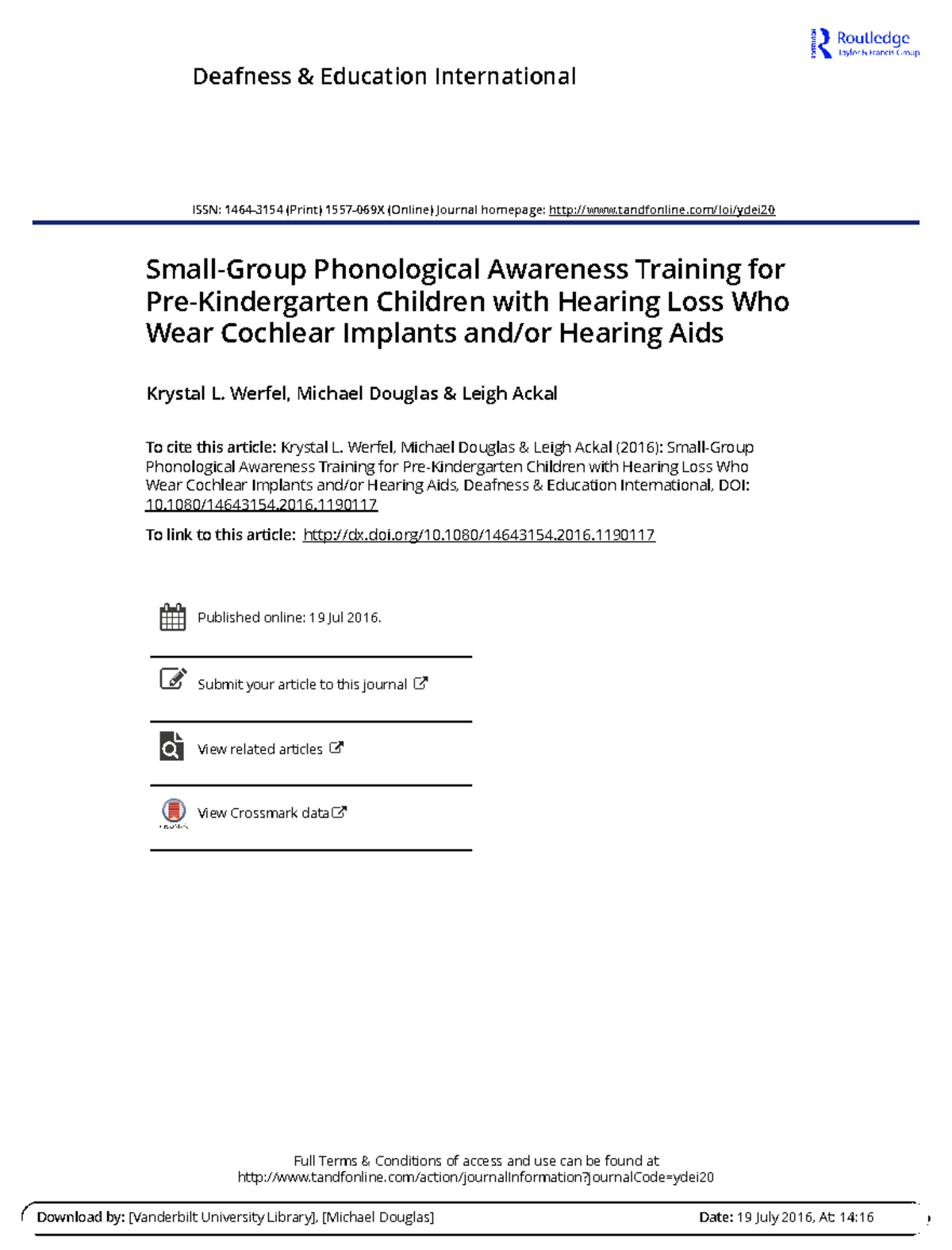 Small Group Phonological Awareness Training - ####### Full Terms ...