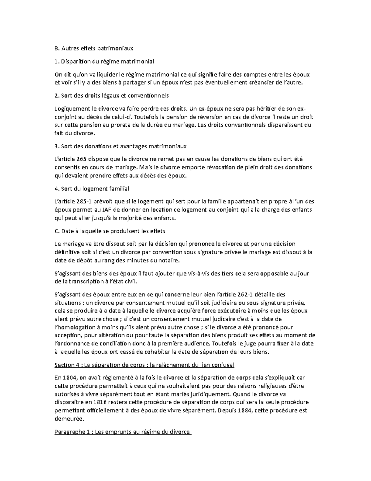 6 - Partie du cours - Warning: TT: undefined function: 32 B. Autres efets patrimoniaux ...