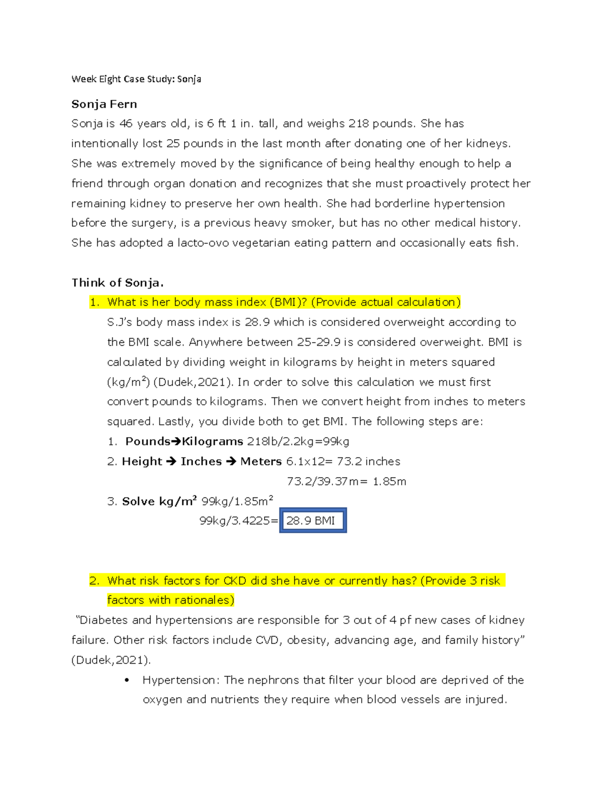 Week8 Nutrition case study - Week Eight Case Study: Sonja Sonja Fern ...