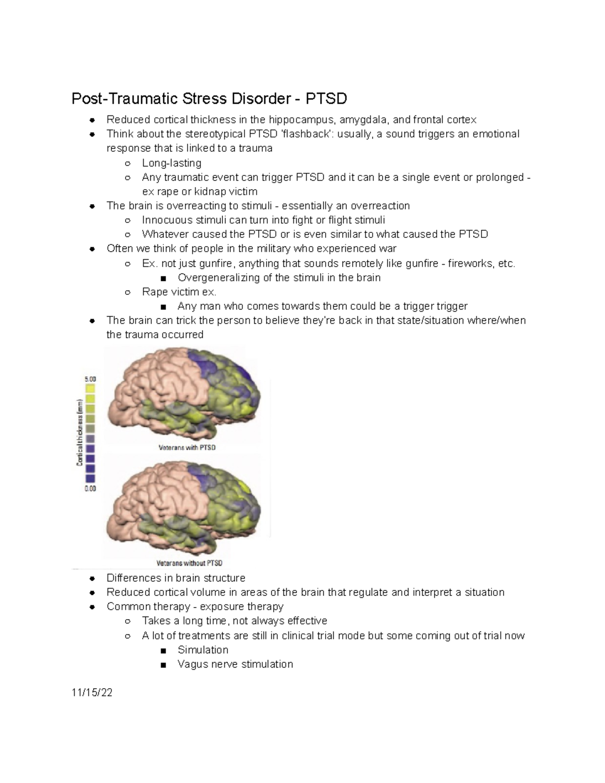 Human Neurospychology - Neurological Disorders PTSD and Epilepsy - Post ...