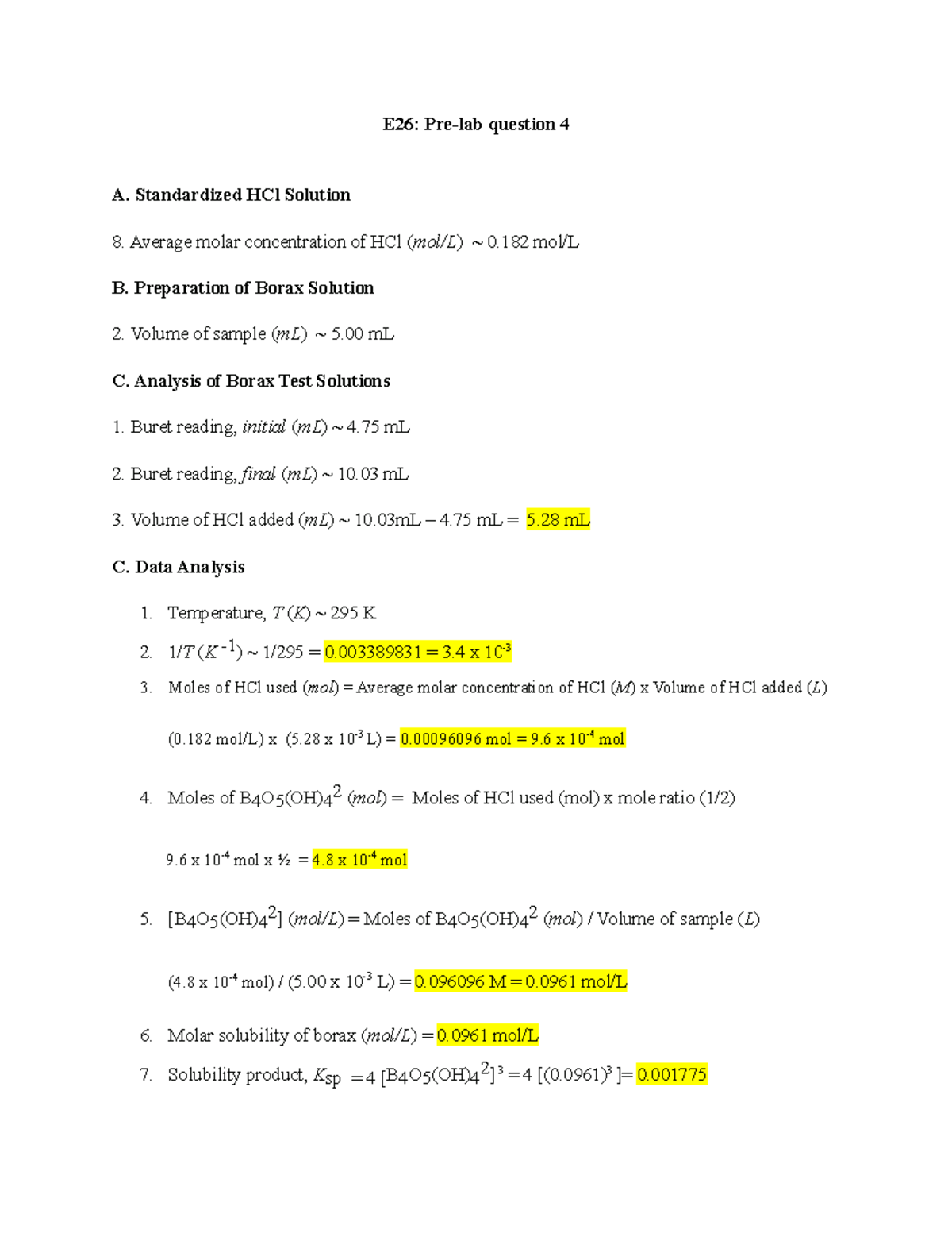 Pre-lab assignment - CHM2210 - Studocu