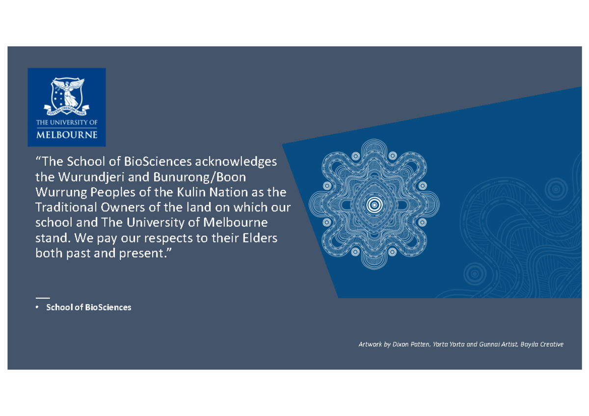 Lecture 14 - Intro to Australian Birds - “The School of BioSciences ...