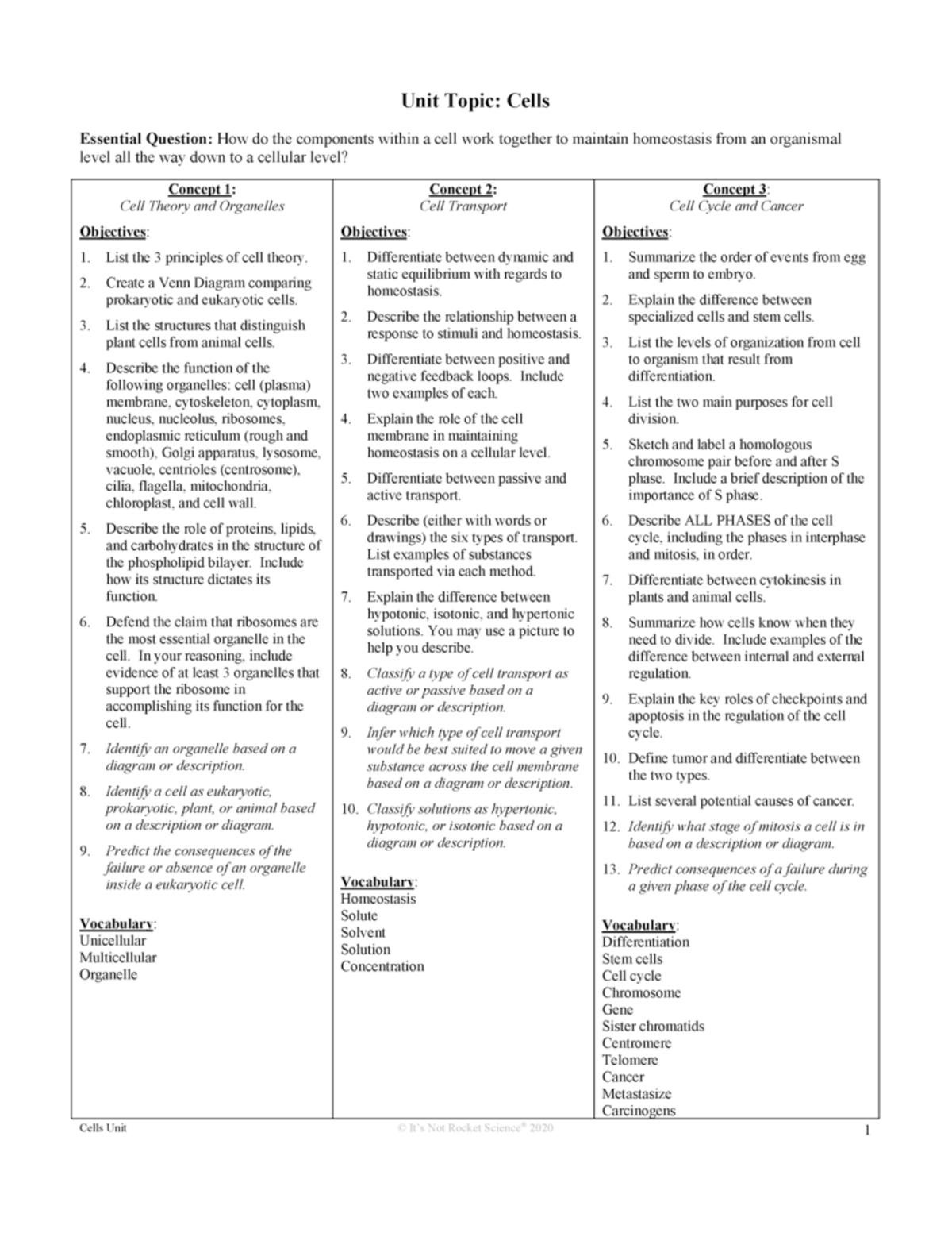Kami Export - 2 Packet - Cells - FITB - All living things are made of ...