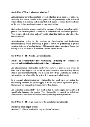 Administrative Directive 1 of 1993 - Administrative Law - UNAM - Studocu