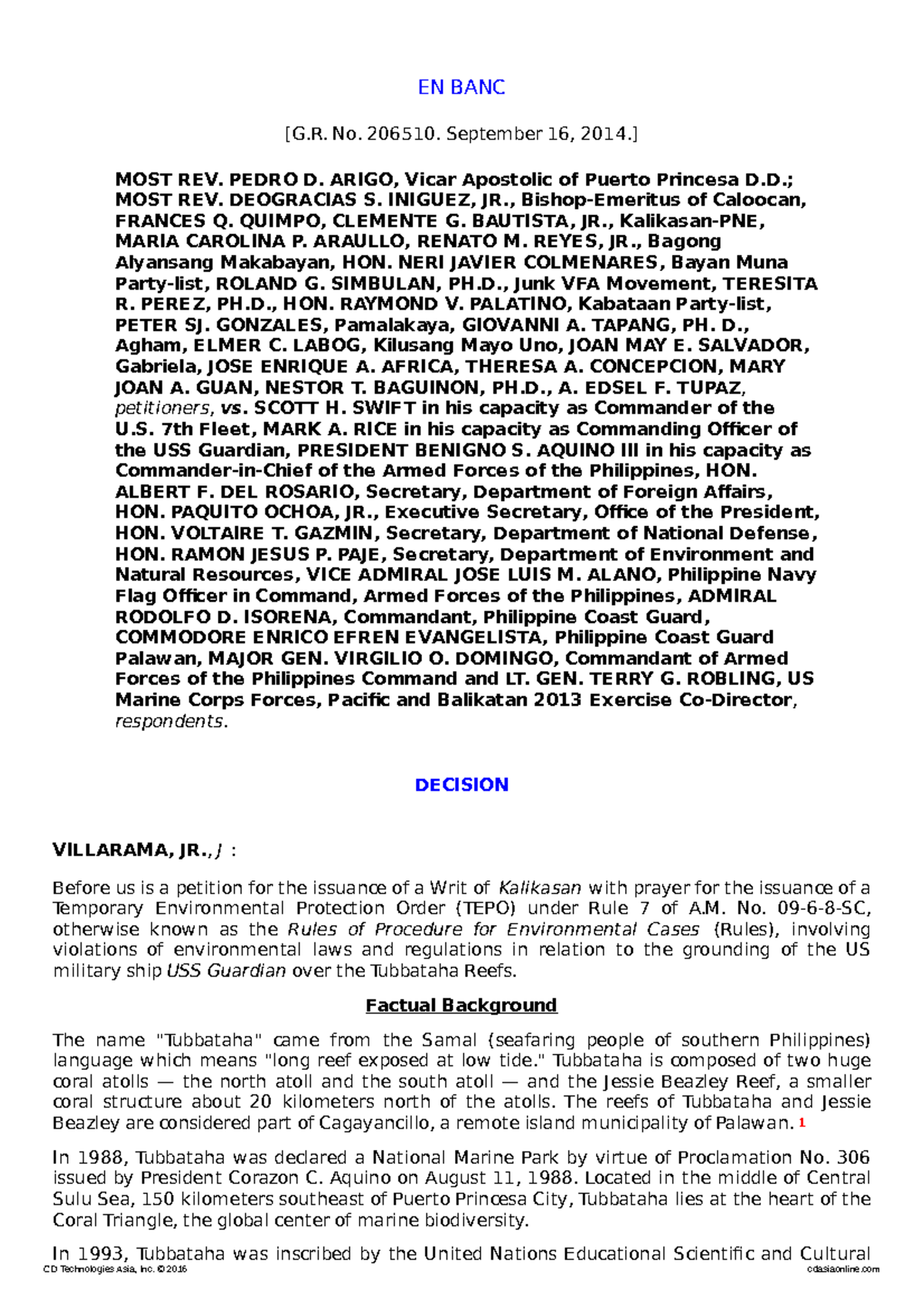 170023-2014-Arigo v - case - EN BANC [G. No. 206510. September 16, 2014 ...