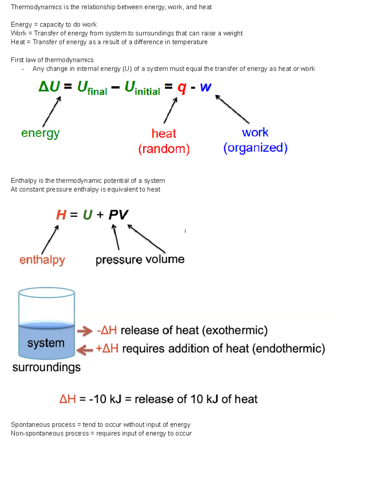 Lecture 1 Thermodynamics - Thermodynamics is the relationship between ...