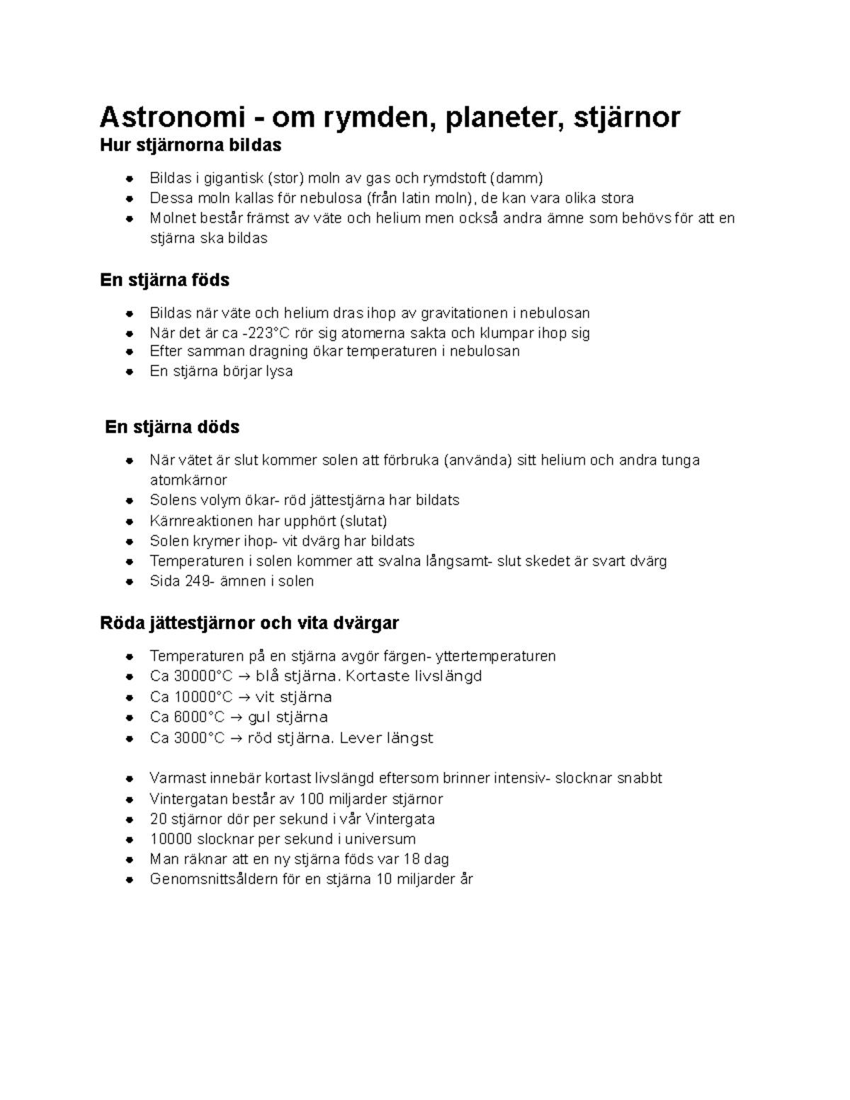 Astronomi - om rymden, planeter, stjärnor - Astronomi - om rymden ...