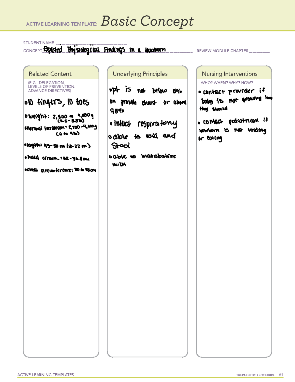ATI Templates ~ OB 6 - work - ACTIVE LEARNING TEMPLATES THERAPEUTIC ...