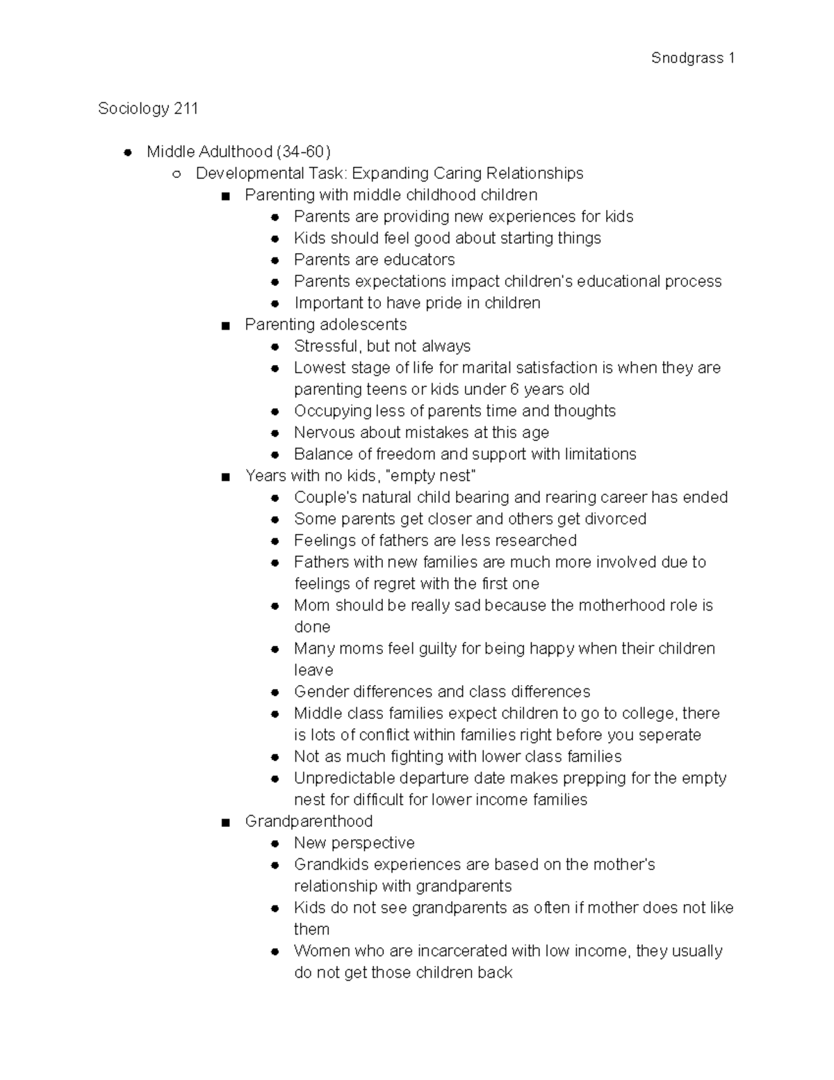 4/16/19 Sociology - Snodgrass 1 Sociology 211 Middle Adulthood (34-60 ...
