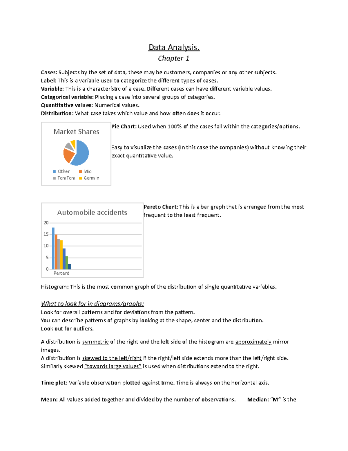 M&Data Anylisis Summary - Data Analysis. Chapter 1 Cases: Subjects by ...