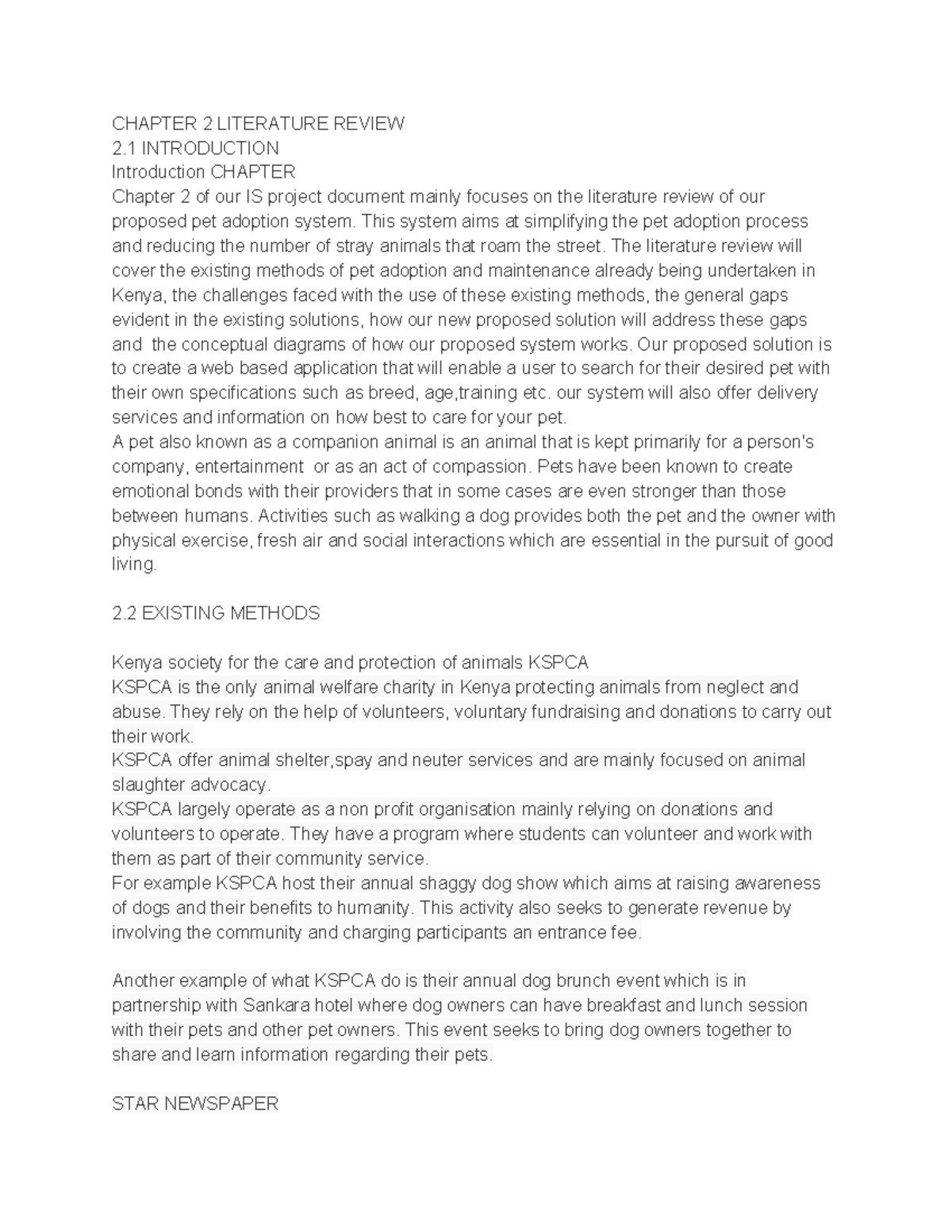 Chapter 2 Literature Review - CHAPTER 2 LITERATURE REVIEW 2 ...