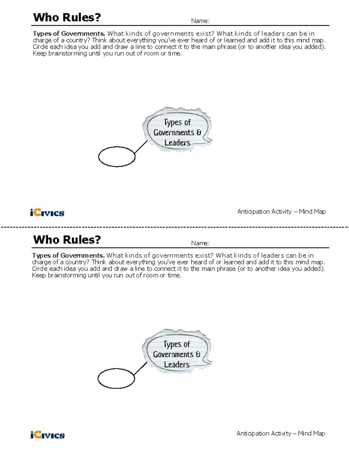 Abbie Williams - Copy of Who Rules student docs - Who Rules? Name ...