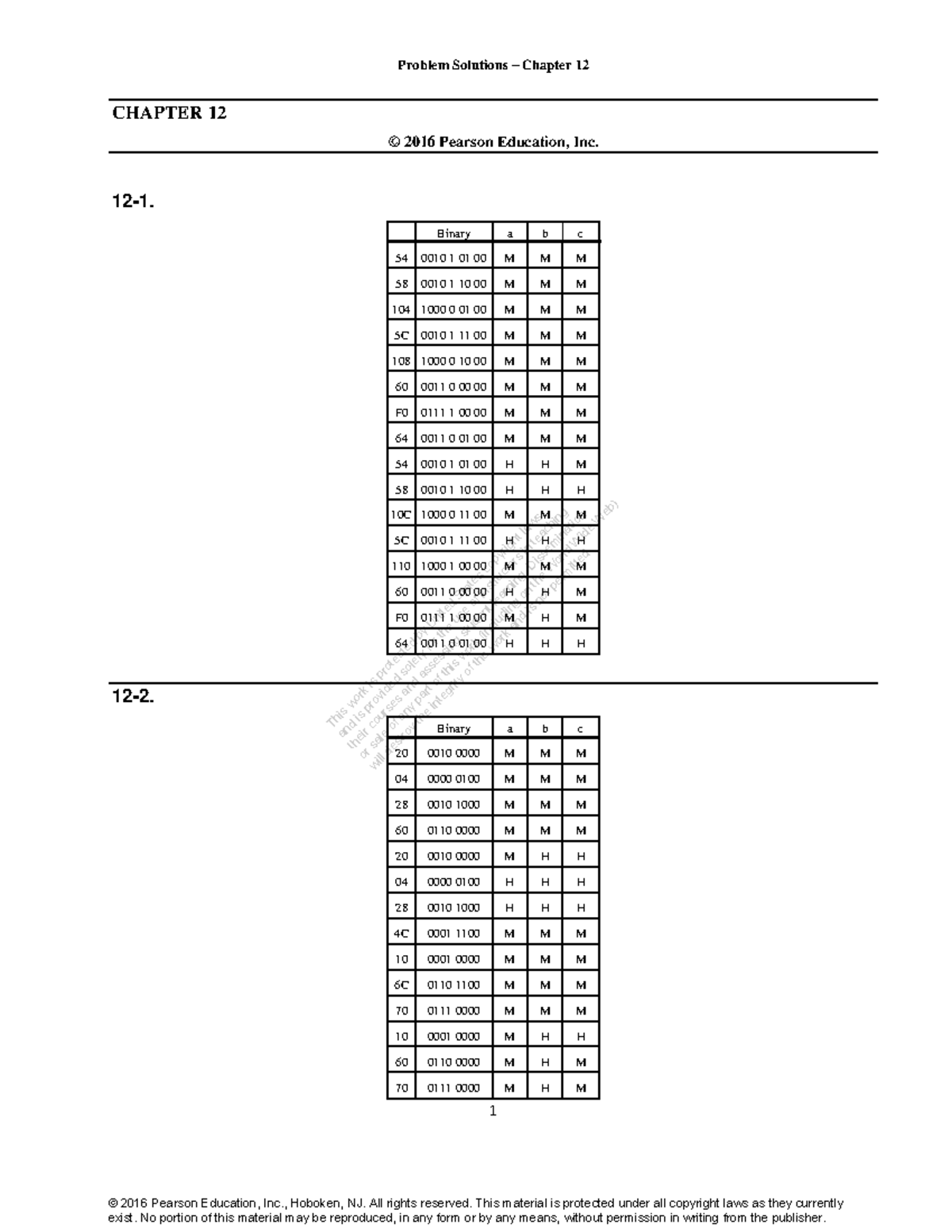 Chapter 12 solutions-5th - 1 CHAPTER 12 © 201 6 Pearson Education, Inc ...