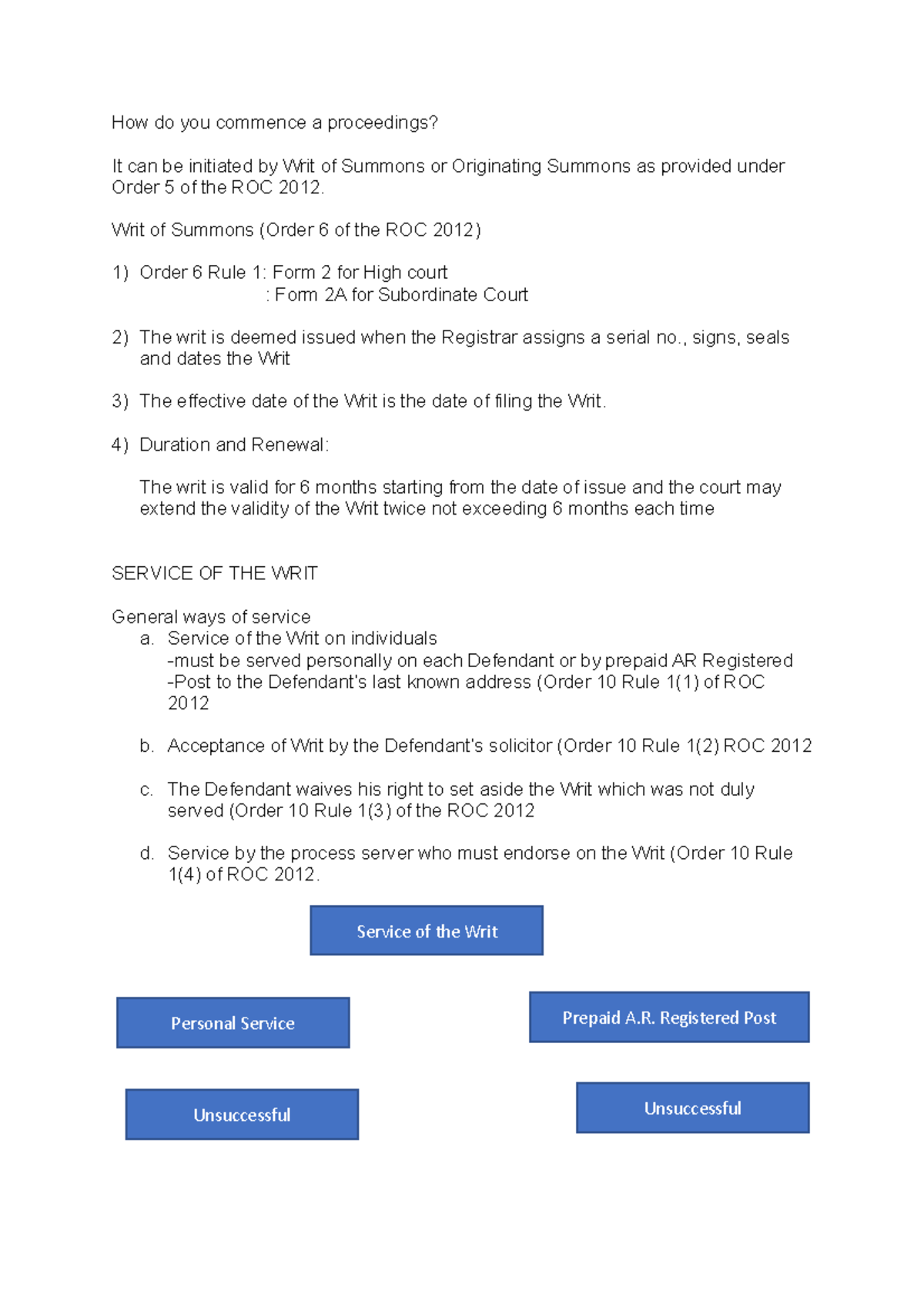 Draft prsentation - How do you commence a proceedings? It can be ...