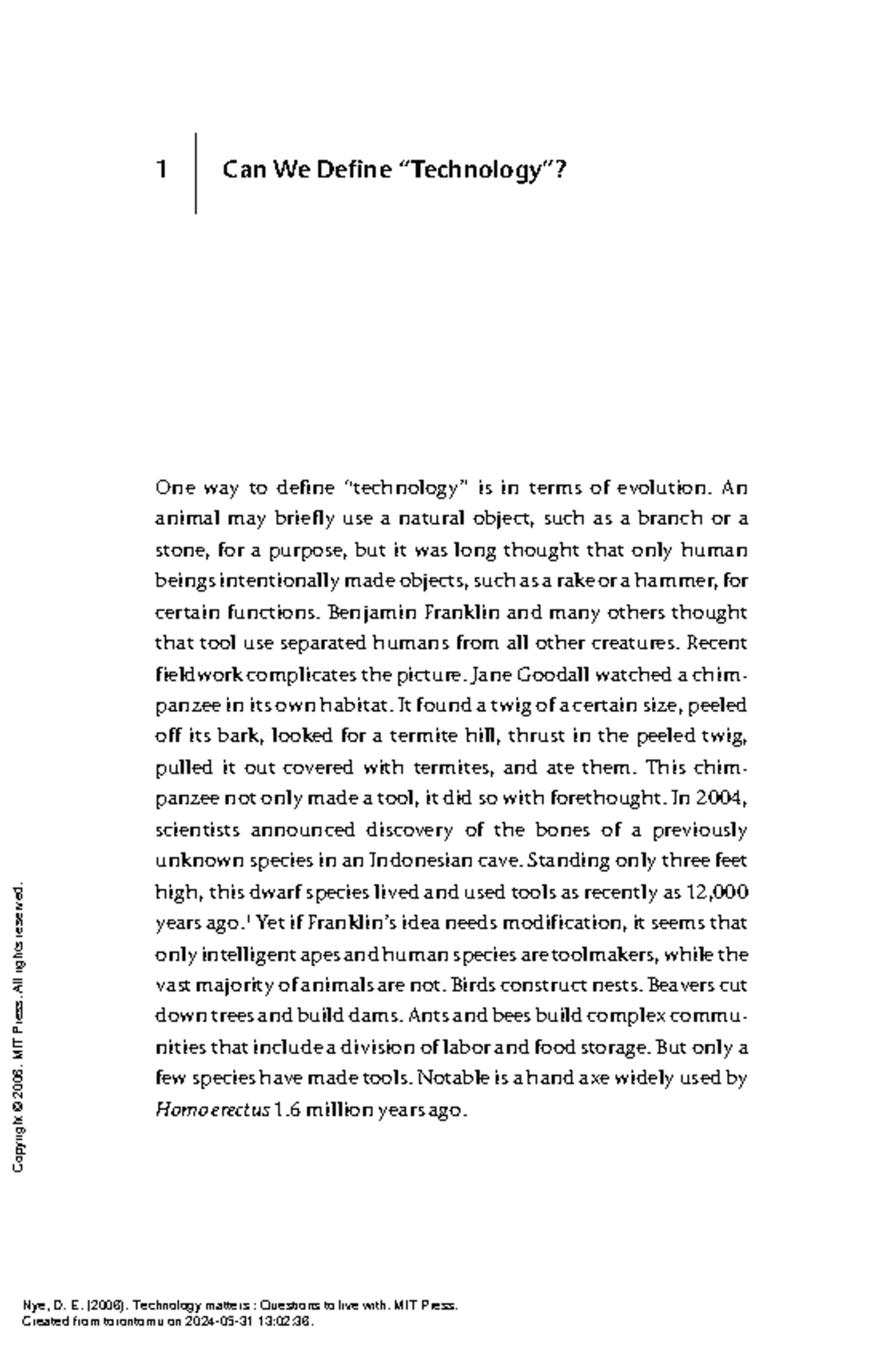 Technology Matters Questions to Live With - (Pg 18-22) - 1 Can We ...