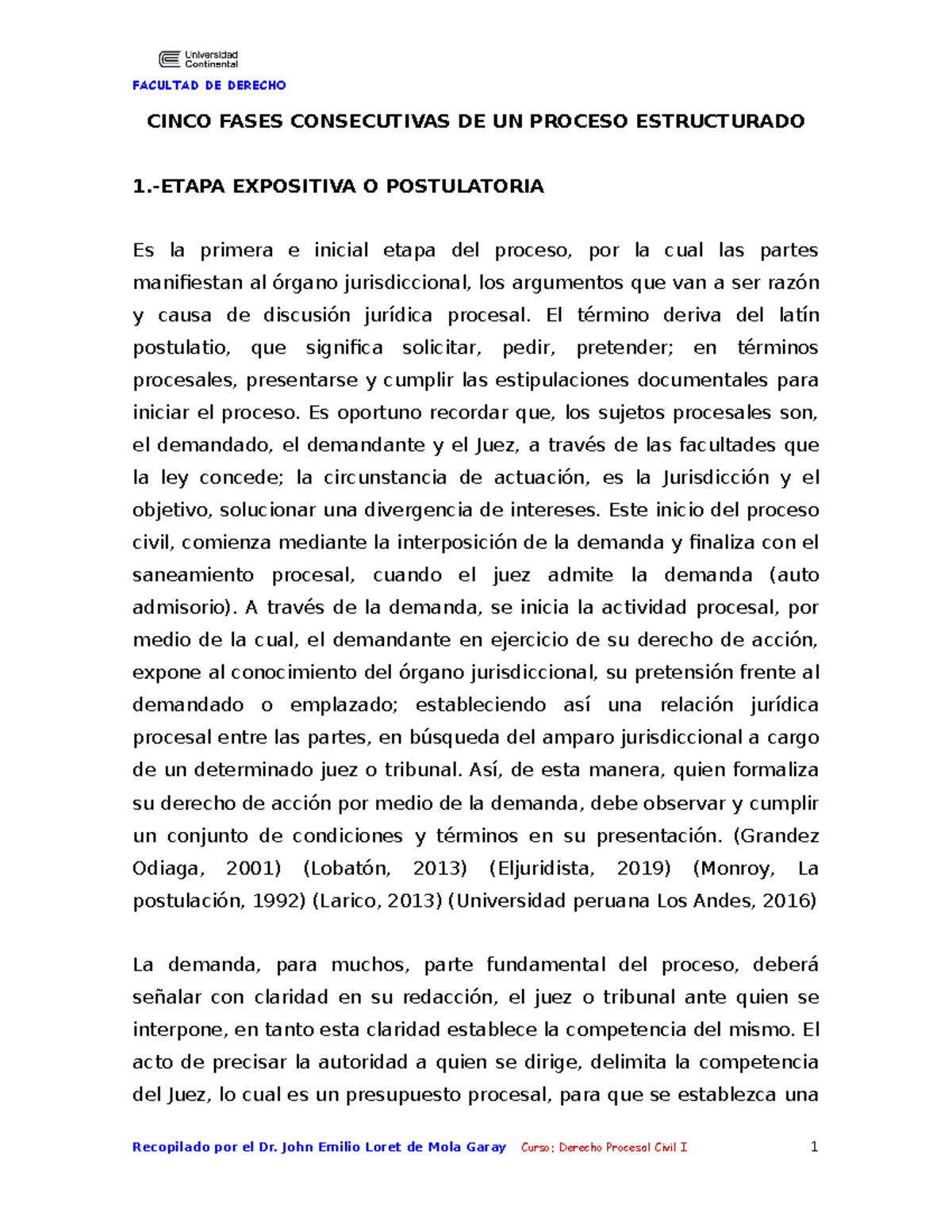 Imprimir Etapa Decisoria - CINCO FASES CONSECUTIVAS DE UN PROCESO ...