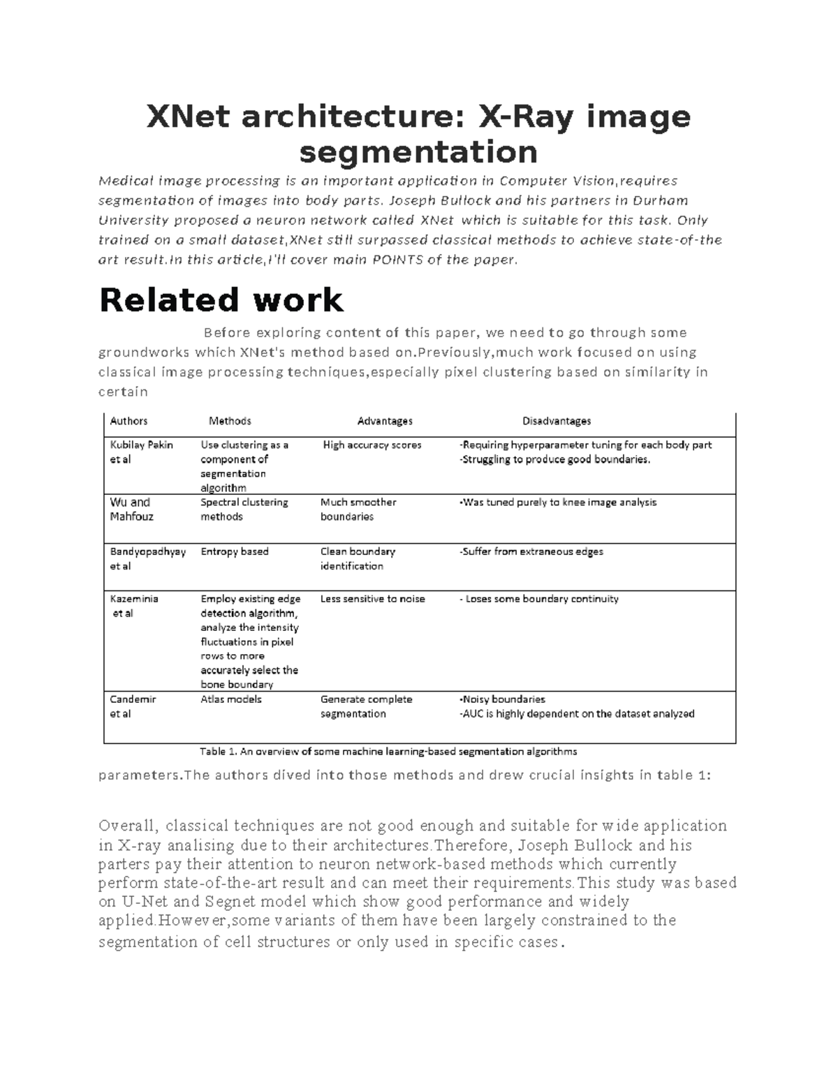 XNet architecture - mmm - XNet architecture: X-Ray image segmentation Medical image processing ...