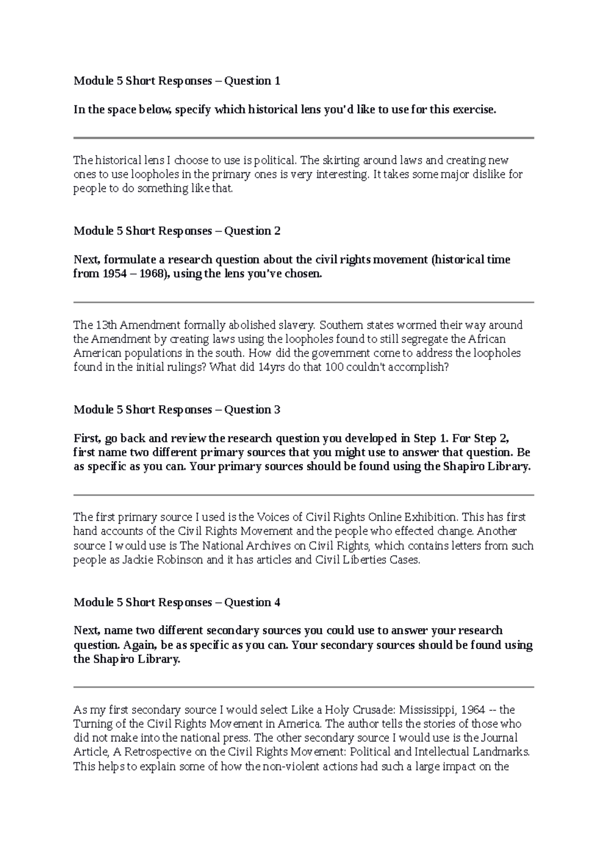 Module 5 Short Responses Module 5 Short Responses Question 1 In The Space Below Specify