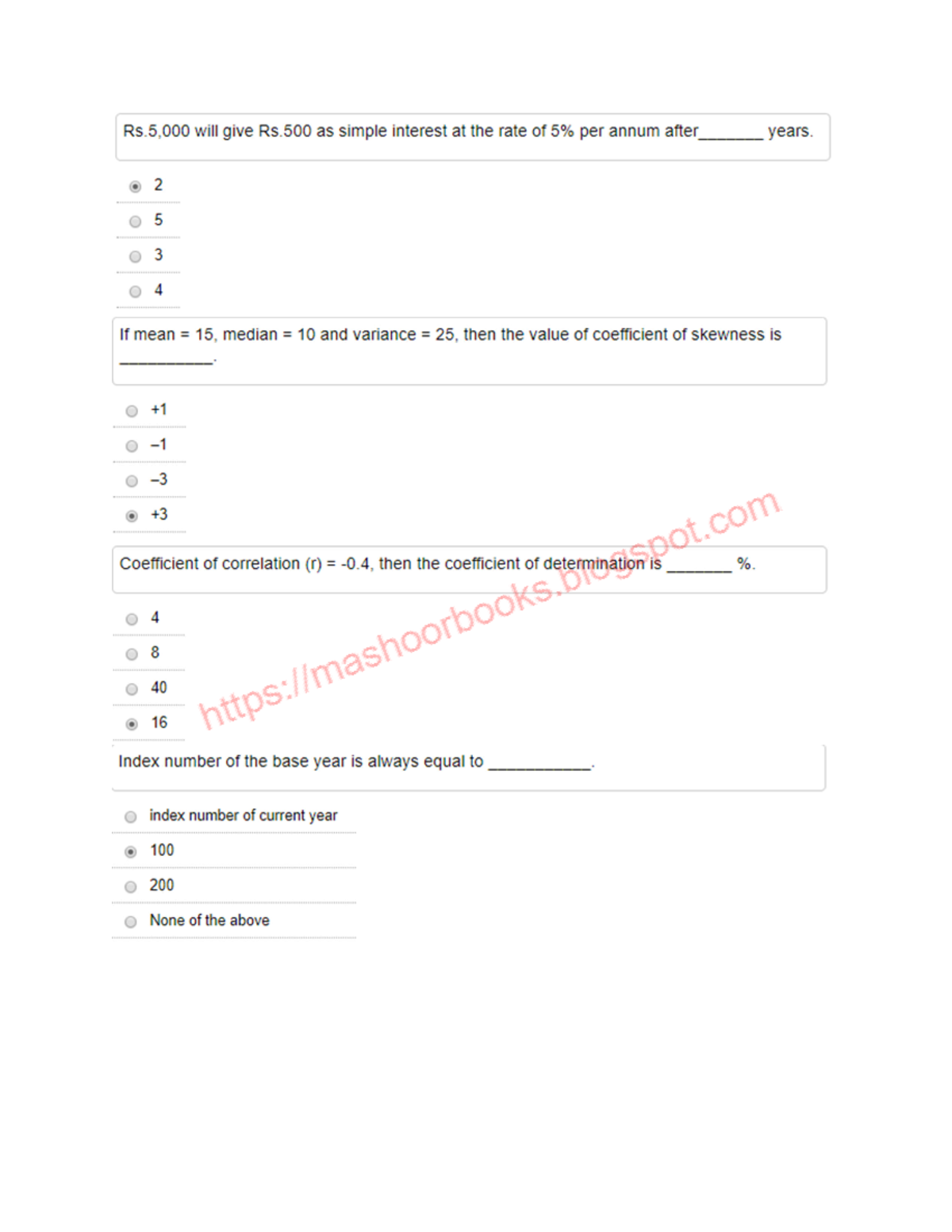 BMS MOCK - Full book paper - Business Mathematics and Statistics - Studocu