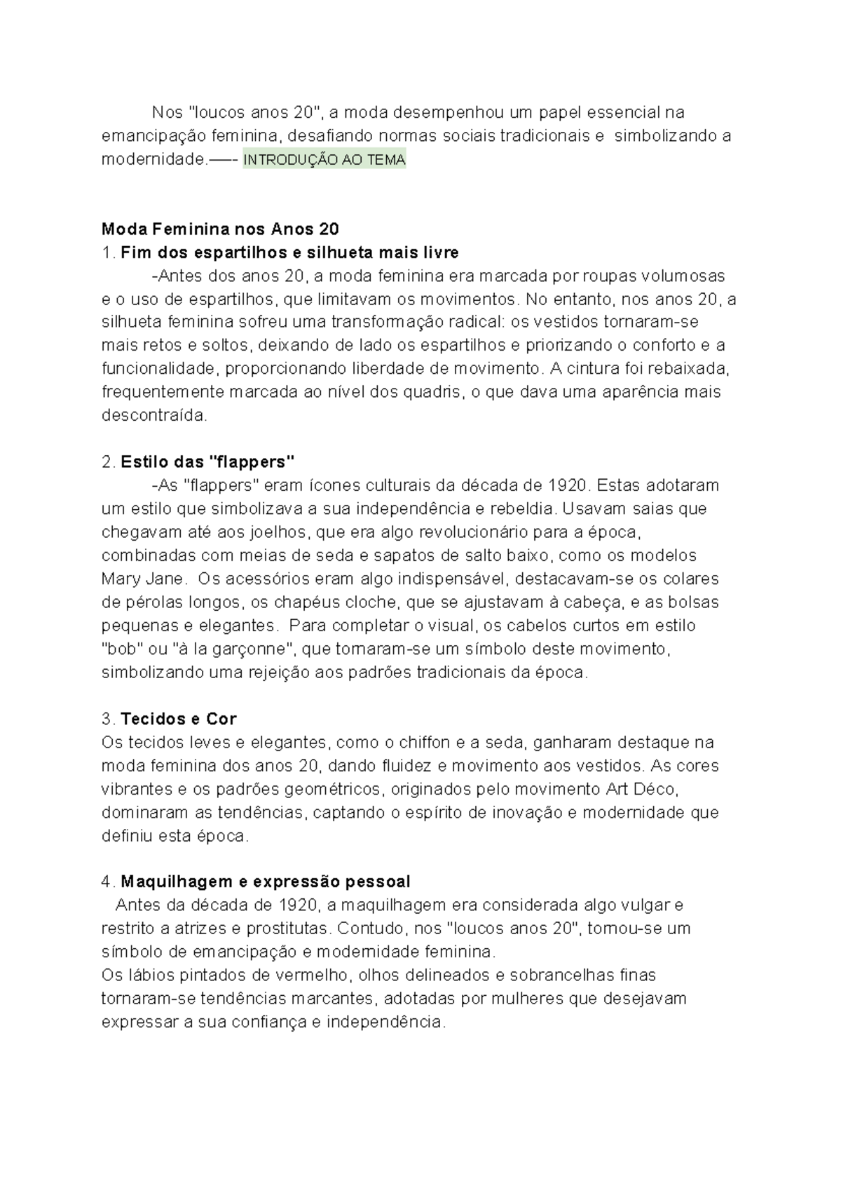 O papel da moda na emancipação feminina dos loucos anos 20 - Nos ...