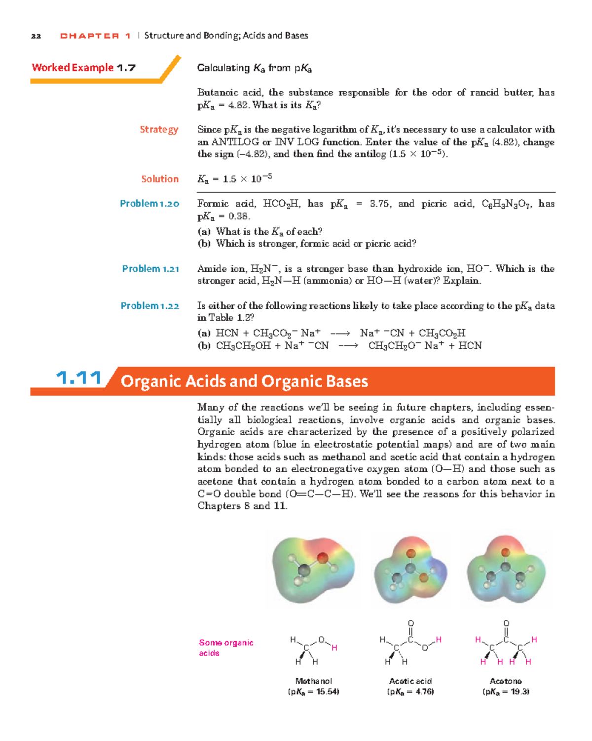 Organic Acids and Organic Bases - 22 C H A P T E R 1 | Structure and ...