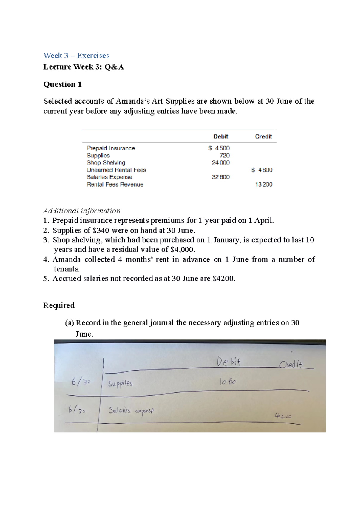 Utf-8''Module 3safd asdf as a questions - Week 3 – Exercises Lecture ...