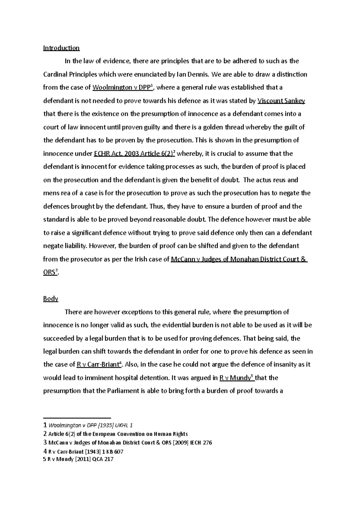 EVI12731 - A full coursework about the Cardinal Principles as ...