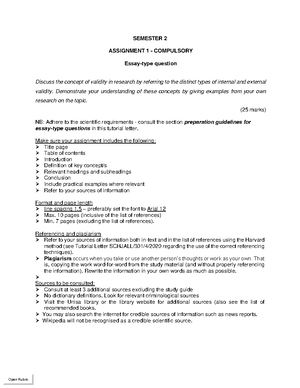 Assignment 1 S2 - QUALITATIVE RESEARCH IN CRIMINOLOGY – COMPULSORY ...