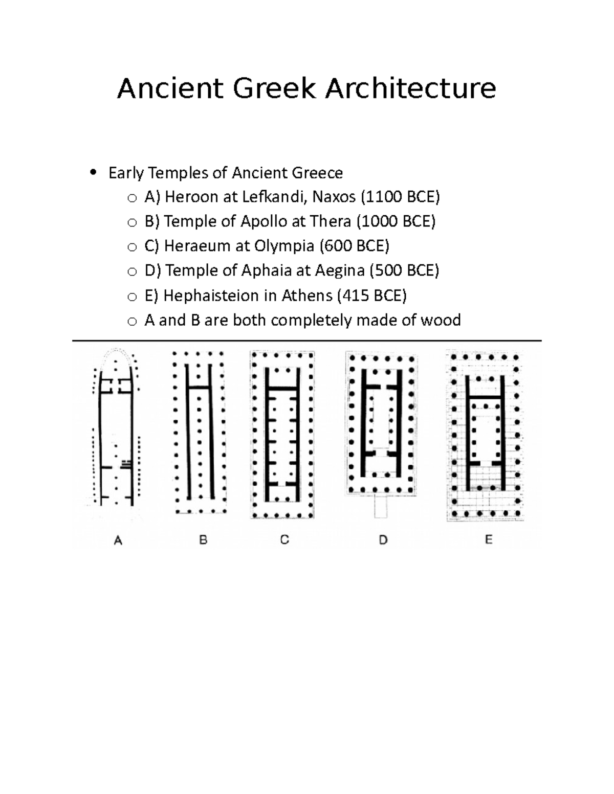 Ancient Greek Architecture - Studocu