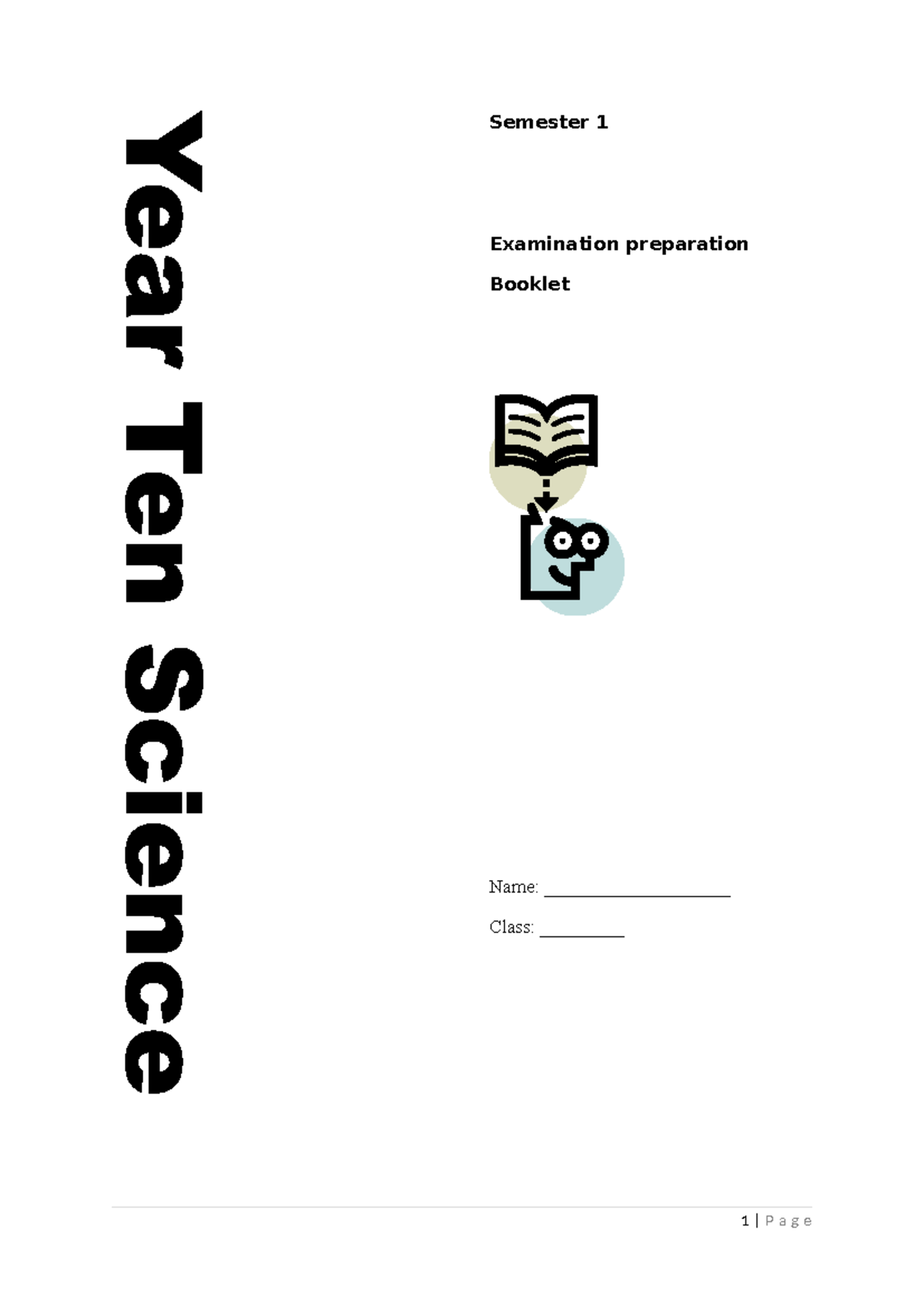 Revision booklet - math exam - Semester 1 Examination preparation ...