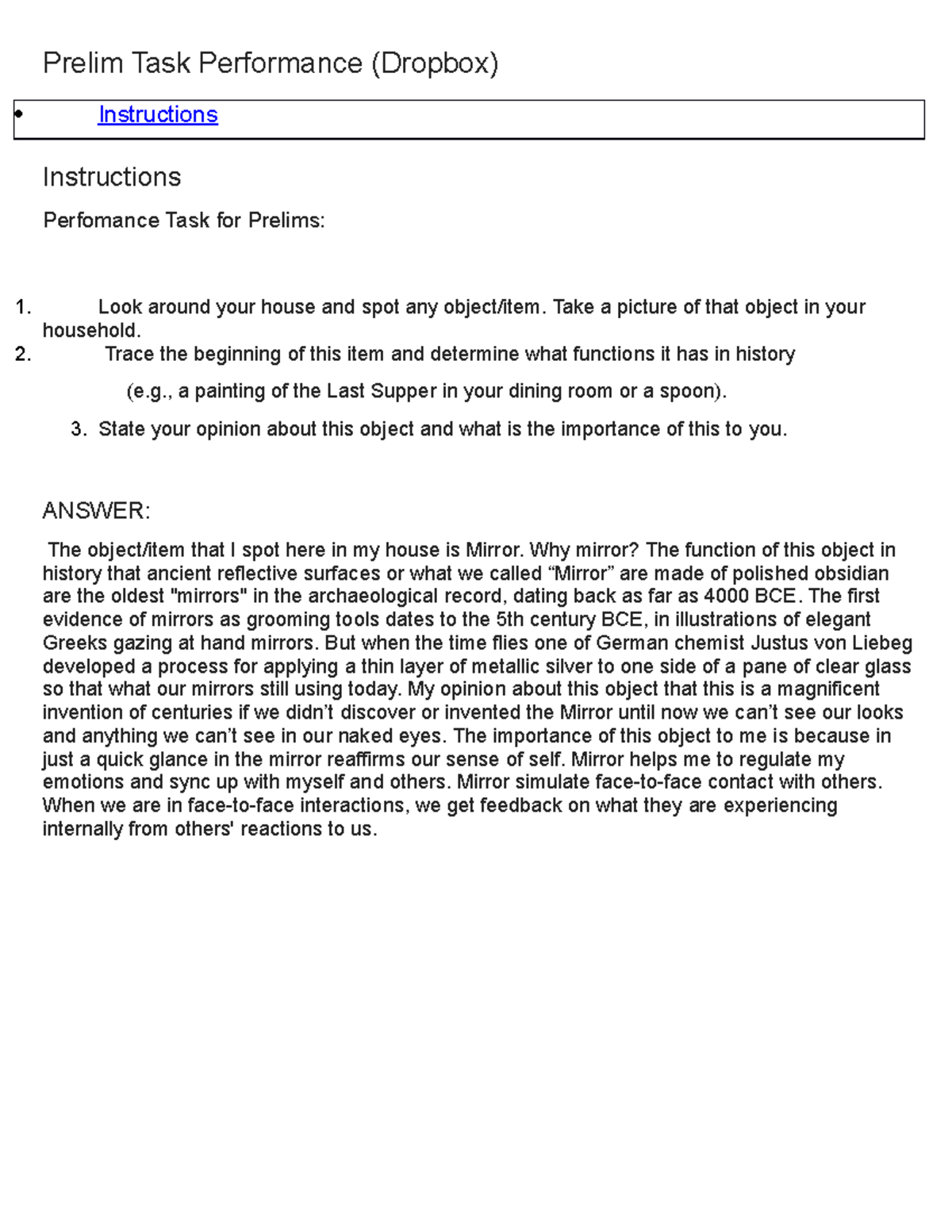 ARTS Appreciation Prelim TASK Performance Aeseiah - Prelim Task Performance (Dropbox ...