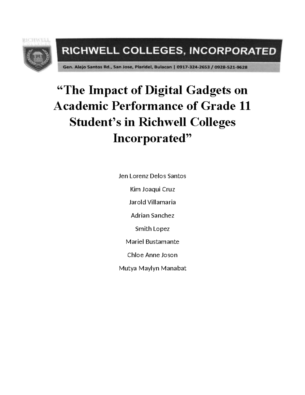 The-Impact-of-Digital-Gadgets-on-Academic-Performance-of-Grade-11 ...