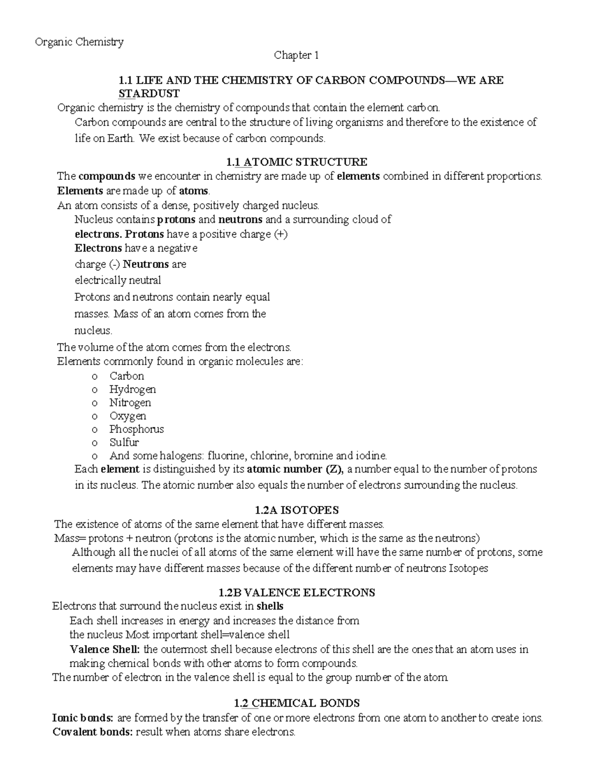 Life and The Chemistry of Carbon Compounds - Organic Chemistry Chapter ...