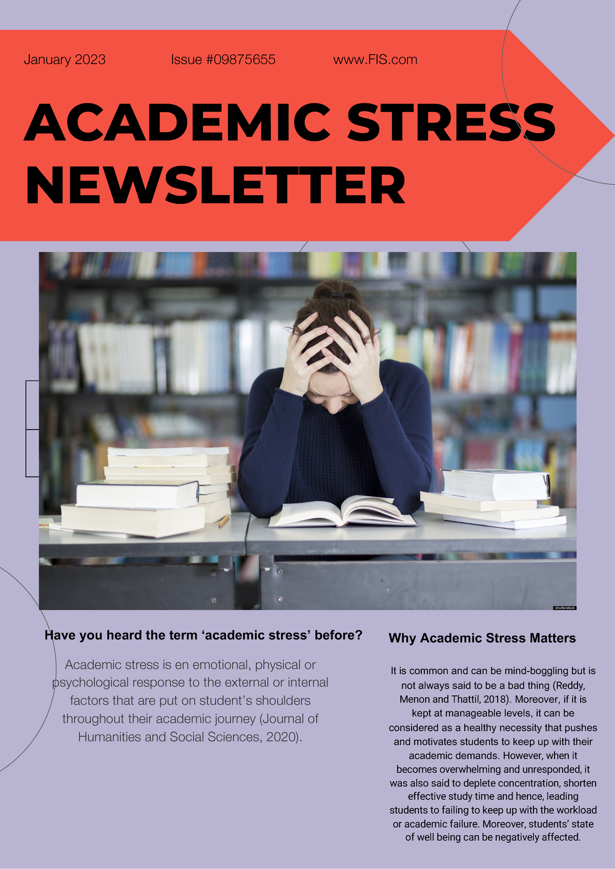 Academic Stress NL - study skills - January 2023 Issue #09875655 FIS ...