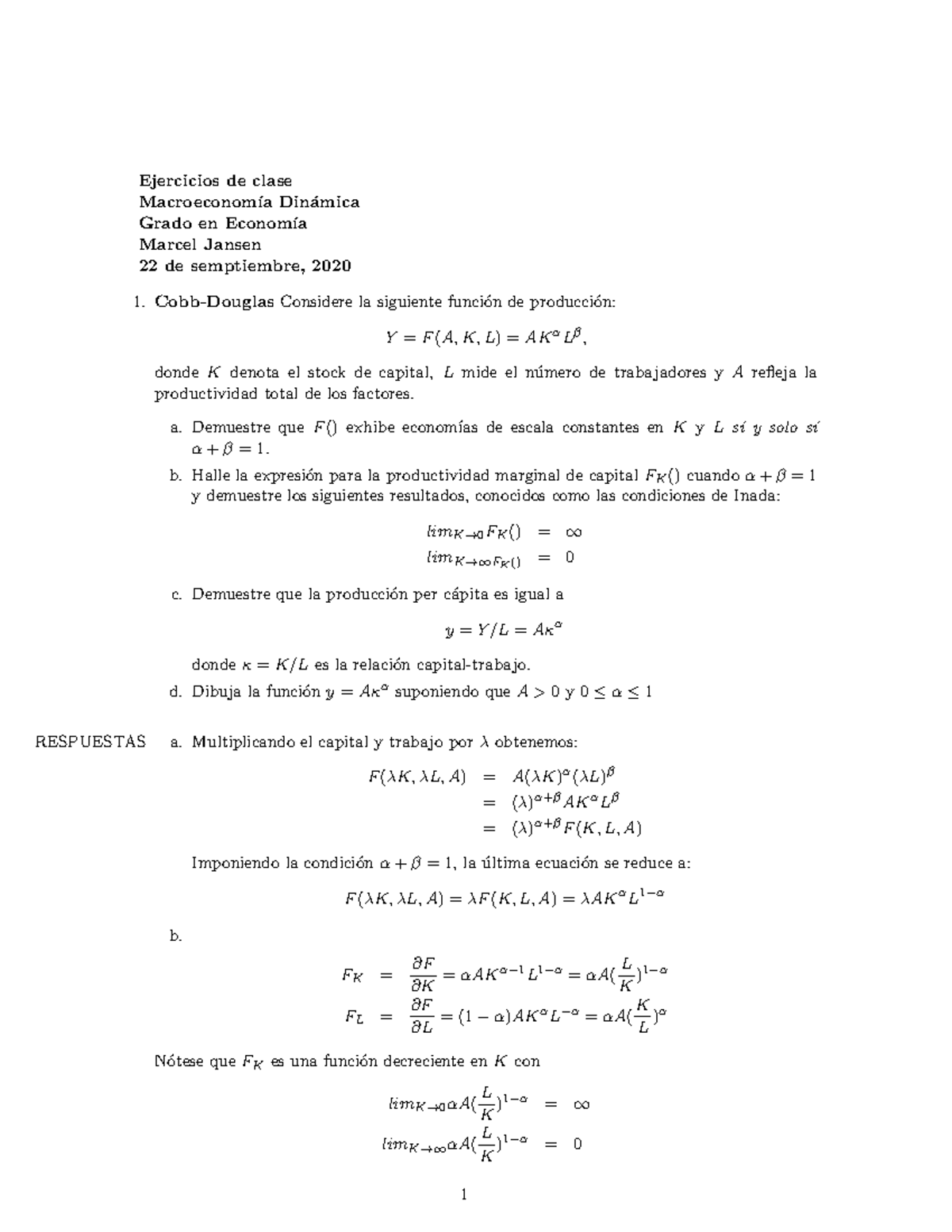 Soluciones ej - ejs - Ejercicios de clase Macroeconom ́ıa Din ́amica Grado en Econom ́ıa Marcel ...