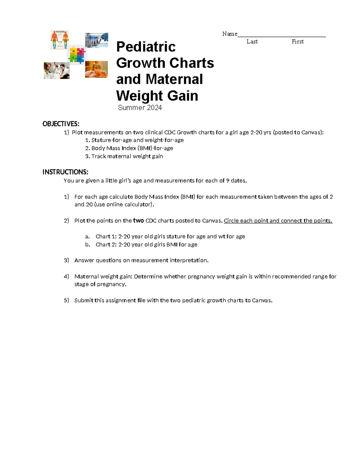 Pediatric Growth Charts and Maternal Weight Gain - Su2024-2 - Pediatric ...