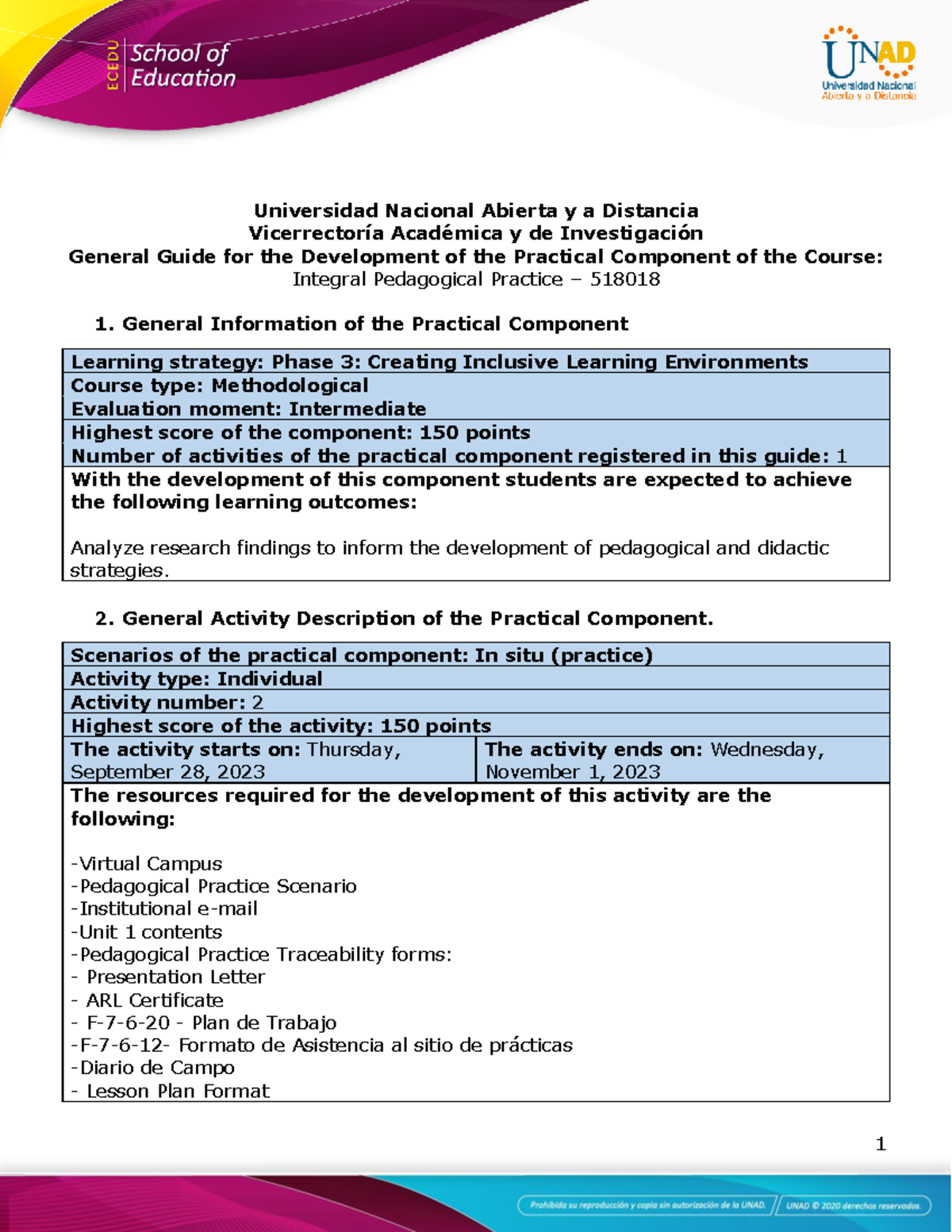 Guide for the Development of the Practical Component - Phase 3 ...