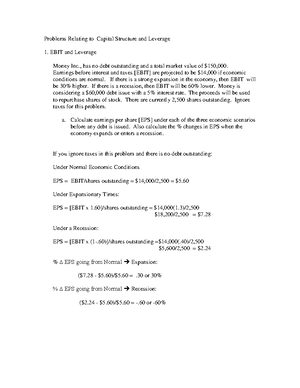 03 Cost of Capital - Questions - Chapter 3 Cost of Capital Question 1 ...