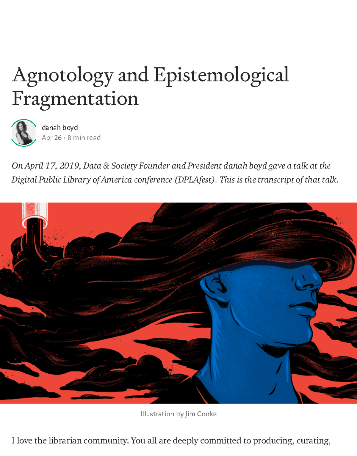 Agnotology and Epistemological Fragmentation - Data & Society: Points ...