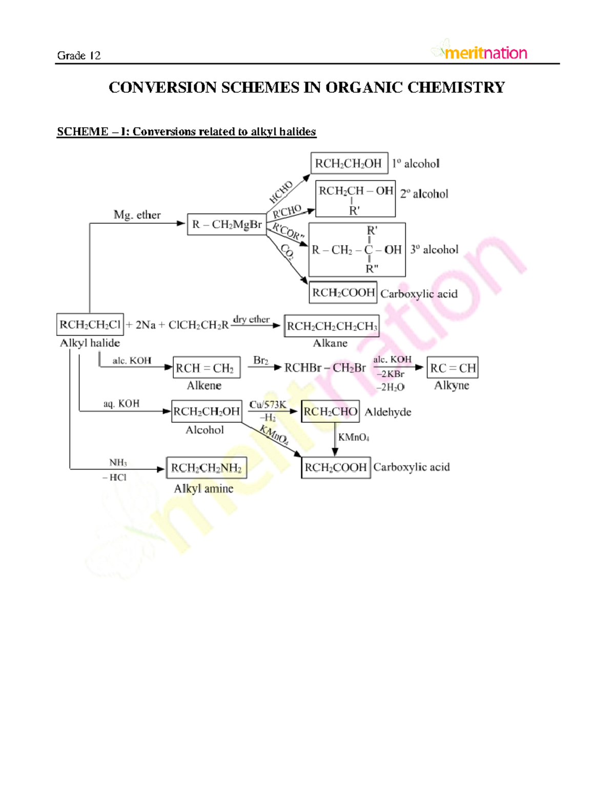Conversion-Schemes-in-Organic-Chemistry by Meritnation - CONVERSION ...