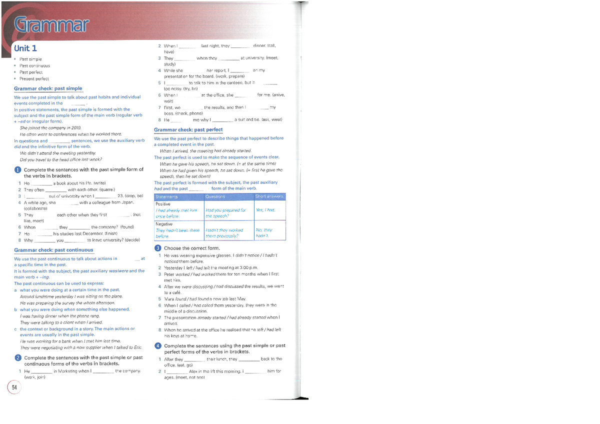 Grammar Workbook - ghhy - Computer programming and programming - Studocu