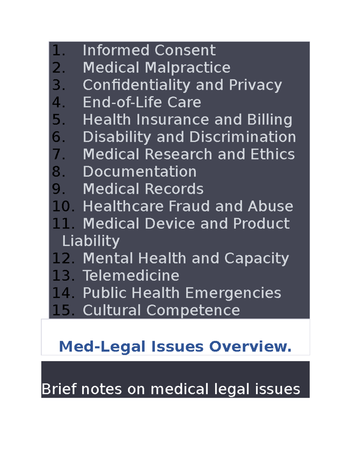 Medical legal laws - Informed Consent Medical Malpractice ...